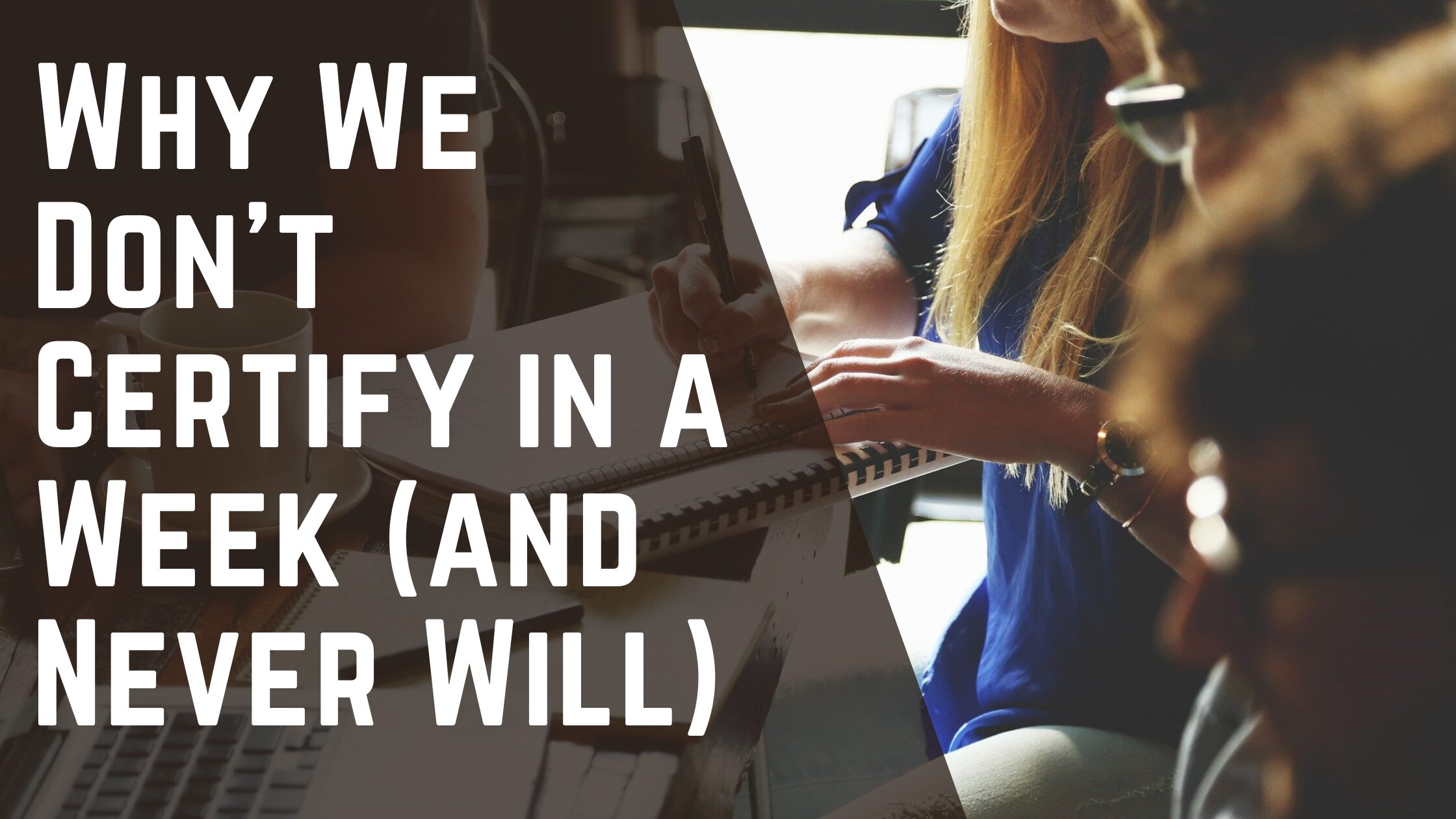 Why We Don’t Certify in a Week (and Never Will) – Vroon VDB